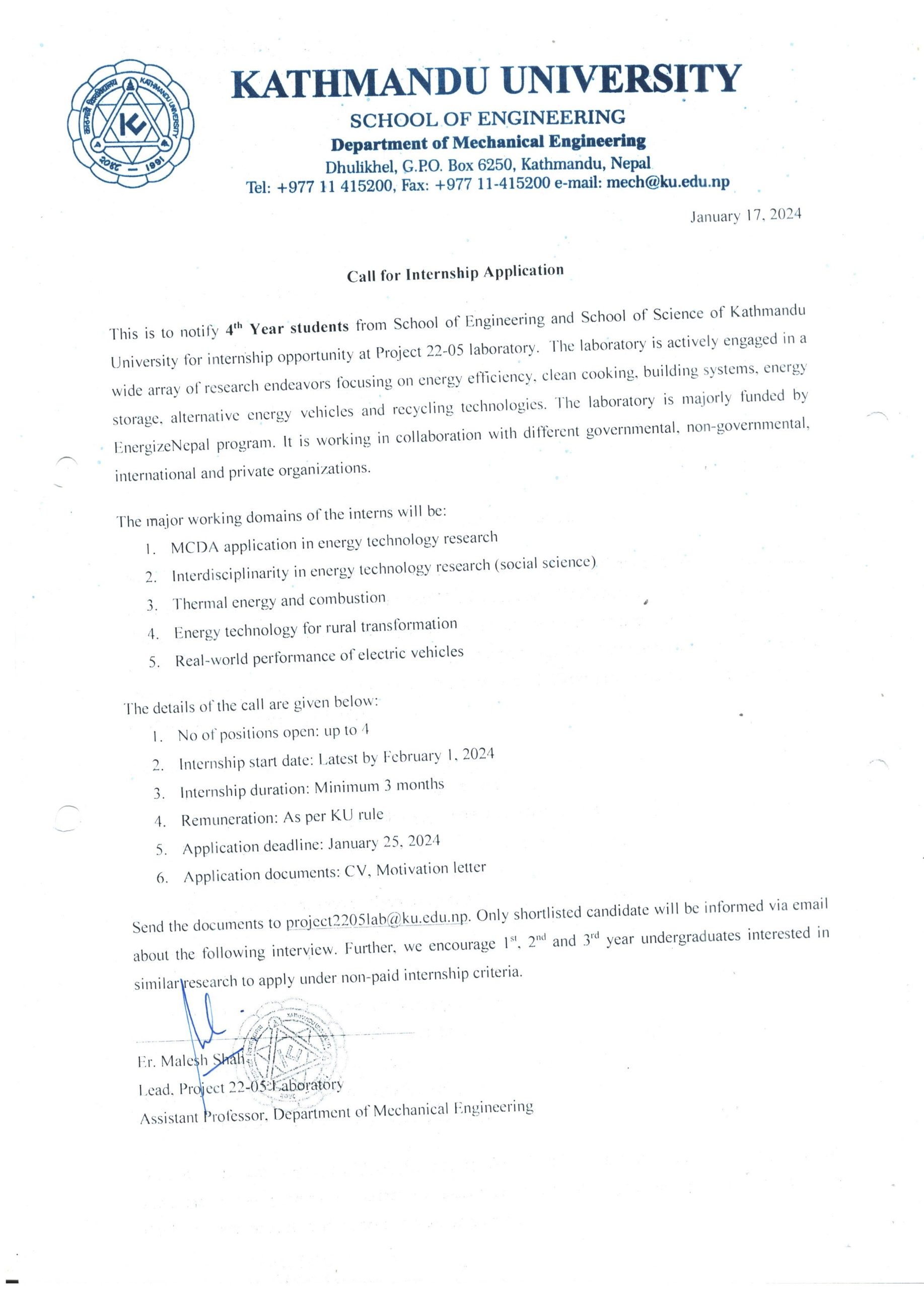 2024 – Project 22-05